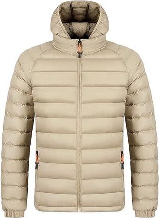 Generic Doudoune isolante &agrave; capuche pour homme, l&eacute;g&egrave;re, matelass&eacute;e, pliable et imperm&eacute;able, manteau dhiver, Style3e, XXL