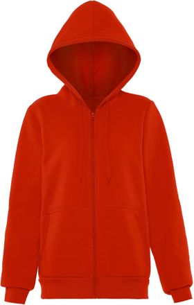Mymo Mymo Athlsr Womens Damen Stylischer Kapuzenpullover mit Reißverschluss Polyester ROT Größe L Hooded Sweatshirt, red, 42
