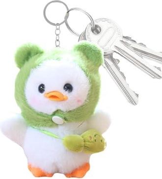 Generic Petit porte-cl&eacute;s canard en peluche, porte-cl&eacute;s canard en peluche, porte-cl&eacute;s avec pendentif de canard mignon, porte-cl&eacute;s de canard en peluche &agrave; la mod