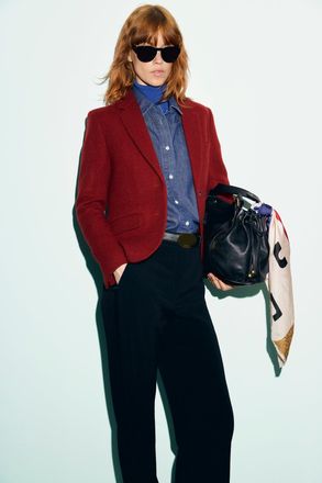 Gerard Darel Veste en laine vierge - JULIS - Rouge baiser