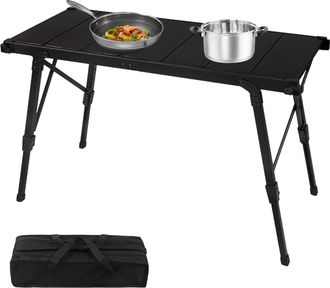 Generic Tragbarer -Picknicktisch - Strandtisch f&uuml;r Camping | Ultraleichte Picknicktische aus Aluminiumlegierung, Verstellbarer Klapptisch