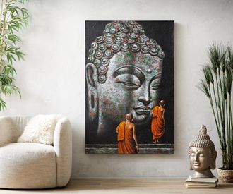DELIFE Gem&auml;lde Maje 100x150 cm Mehrfarbig Acryl auf Leinwand, Dekoartikel