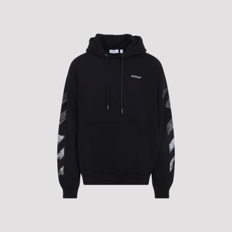 Off-white Sweat &agrave; capuche blanc cass&eacute; en m&eacute;tal Arrow Skate