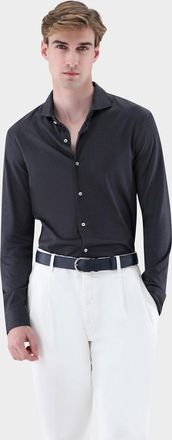 van Laack Jerseyhemd mit Mikro-Druck Tailor Fit