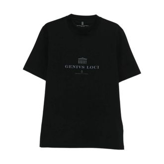 Brunello Cucinelli T-Shirt - - Tops - Herren - Schwarzk - M