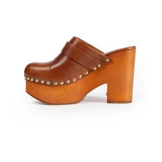 Chlo&eacute; Femme, Chaussures, Brun, Taille: 38 EU Jeannette Wedge Clogs