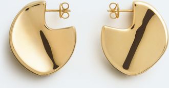 Bottega Veneta Boucles doreilles Disc moyen format - Jaune - Femme - Unisex