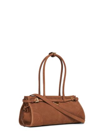 Prada Womens Handbag Bonnie Brown Calf Leather Handbags Hand Bags