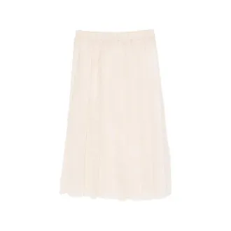 Fabiana Filippi Pleated Semi-sheer Midi Skirt