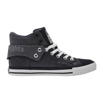 British Knights British Knights - Roco High Top Turnschuhe f&uuml;r Herren, Umgeschlagener Schaft (Dunkelgrau/Schwarz)