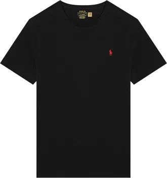 Polo Ralph Lauren Homme, Tops, Noir, Taille: S T-shirt col rond manches courtes