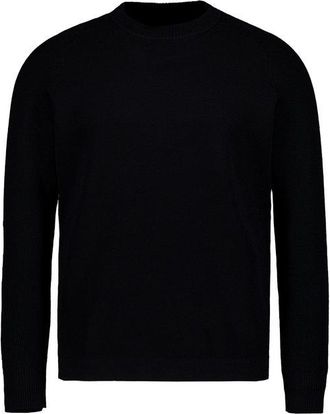 Boggi Milano Herren Pullover schwarz Merinowolle unifarben