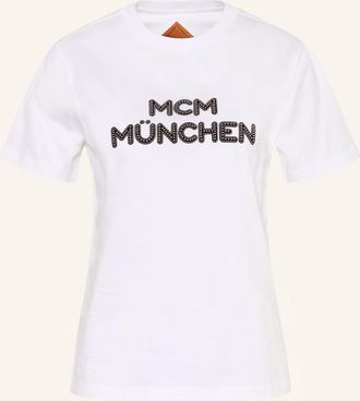 MCM Mcm T-Shirt Mit Nieten weiss