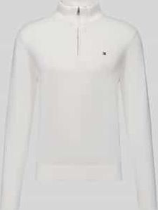Tommy Hilfiger Regular Fit Troyer aus reiner Baumwolle