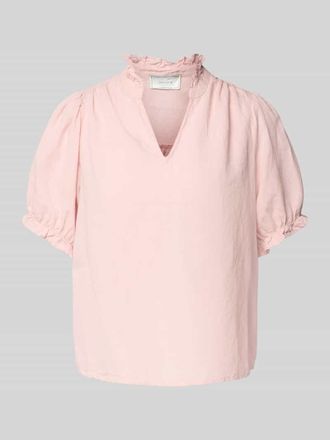 Neo Noir Loose Fit Blusenshirt aus Baumwoll-Leinen-Mix Modell Odesa