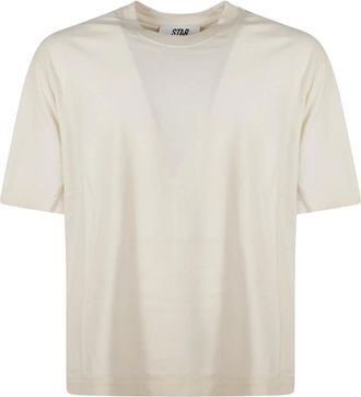 Golden Goose Homme, Tops, Beige, Taille: XS Star T-Shirt