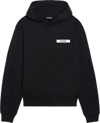 Jacquemus SweaT-shirt &agrave; capuche Gros Grain - Homme - Sweatshirts et sweats &agrave; capuche - Noir - Taille: L