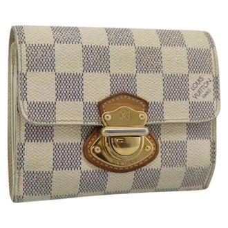 Louis Vuitton Portefeuille Bifold Damier Azur Pre-owned - Femme - Pre-owned - Blanc - Taille: ONE Size