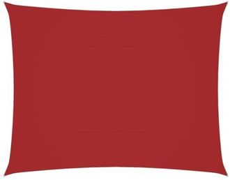 Generic Kangmusi 135657 Voile dombrage rectangulaire en tissu Oxford Rouge 4 x 6 m