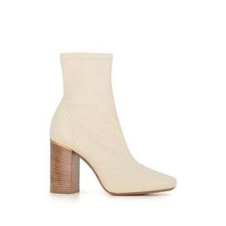 Chlo&eacute; Femme, Chaussures, Beige, Taille: 38 EU Bottines Zipp&eacute;es en Cuir Beige