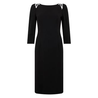 Alberta Ferretti Midikleid mit Schulterdetails - - Dresses - Damen - Schwarzk - S
