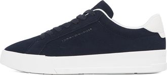 Tommy Hilfiger Herren Court Sneaker Court Better Suede aus Wildleder, Blau (Desert Sky), 42