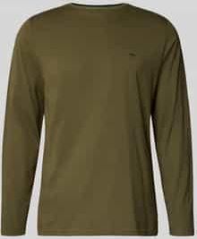 Fynch-Hatton Longsleeve mit Rundhalsausschnitt und Logo