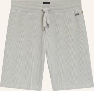 HUGO BOSS Loungewear Unterteil Structure Shorts grau