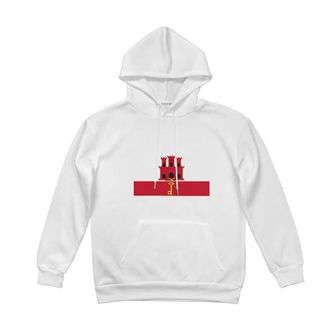 Generic Sweat &Agrave; Capuche Gibraltar Drapeau pour Femme Adultes Et Adolescents Doublure Polaire Sweatshirt pour Patriotes Hoodie Femmes Femmes Pull &Agrave; Capuche pou