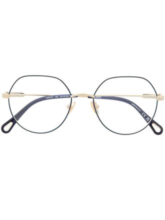 Chlo&eacute; lunettes de vue &agrave; monture ronde - Bleu
