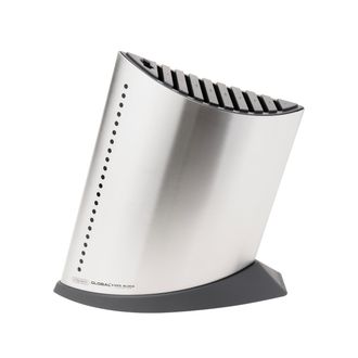 Global GKB-52 Messerblock mit 10 Schlitzen, Edelstahl