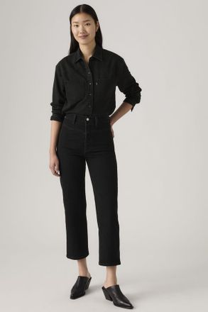 Levi's Jean Ribcage Western Yoke - Femme - Noir / Rock Era Lb - 23X27