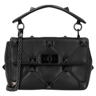 Valentino Pre-owned Roman Stud Schultertasche - - Pre-owned - Damen - Schwarzk - ONE SIZE
