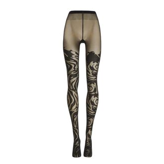 Wolford Femme, Sous-v&ecirc;tements, Noir, Taille: 36 FR Collants Fleuris