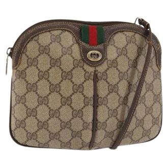 Gucci Pre-owned Toile sacs-gucci - Femme - Pre-owned - Beige - Taille: ONE Size