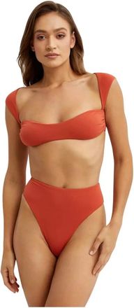 La Reveche Femme, Maillots de bain, Rouge, Taille: 42 FR Amber Bikini Top