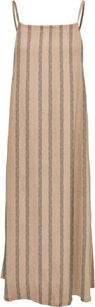 Pieces Pieces Womens PCLUNA Strap MIDI Dress SA BC Kleid, Nomad/Stripes:Sky Captain, S