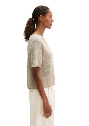 Marc O'Polo Strickpullover aus Leinen-Baumwolle-Mix