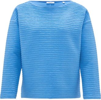 OPUS Gestreiftes Box Top - - Tops - Damen - Blau - S