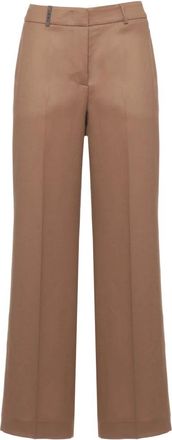 PESERICO Pantalon Droit - Femme - Pantalons - Brun - Taille: 38 FR