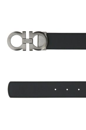 Ferragamo Nerohickory Calf Cinture Belt
