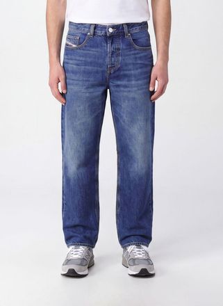 Diesel Jean 2001 D-Macro large en denim de coton &agrave; taille basse