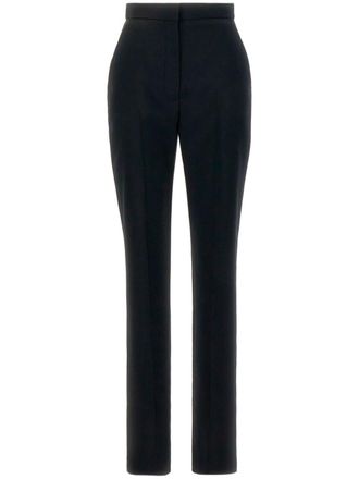 Alexander McQueen pantalon en laine - Noir