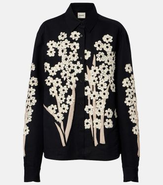 Khaite Chemise Argo en soie et coton