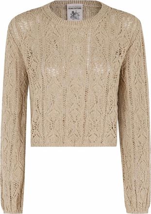 Semicouture Femme, Pulls, Beige, Taille: 36 FR Adriana Sweater