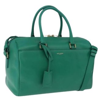 Saint Laurent Pre-owned Vintage Boston Bag - - Pre-owned - Damen - Gr&uuml;n - ONE SIZE
