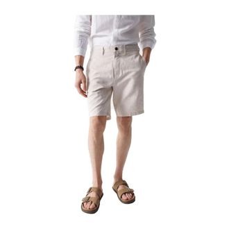 Salsa Homme, Shorts, Beige, Taille: W36 Short en Lin Beige Élégant Confortable