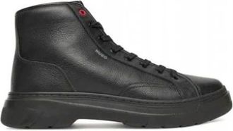 HUGO BOSS Homme, Chaussures, Noir, Taille: 42 EU Bottes montantes en cuir grain&eacute;