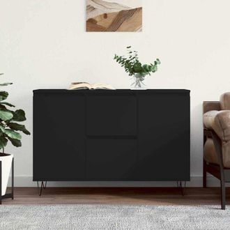 vidaXL Sideboard Schwarz 104x35x70 cm Holzwerkstoff Vidaxl Schwarz