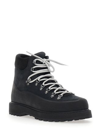 Diemme Mens Ankle Boots Roccia Vet Gomma Black Nubuck